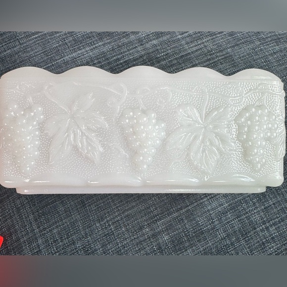 Kitchen | Vintage Anchor Hocking Fire King Milk Glass Rectangular ...